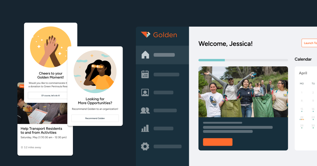 #1 App for Volunteers | Golden Volunteer